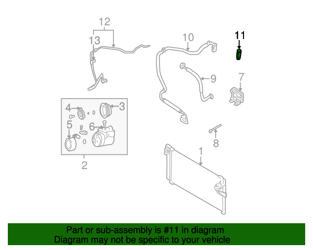 Hyundai - 97604-26001 - Expansion Valve - 2001-2009 Hyundai Santa Fe ...