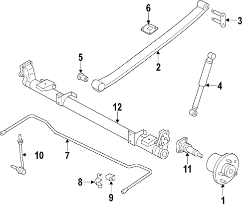 Rear Axle for 2010 Ford Transit Connect | FordPartsOnSale.com