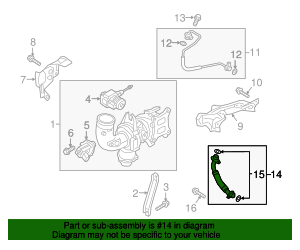 06L-145-778-T - Turbocharger Oil Line 2016-2024 Audi | Audi OEM Parts
