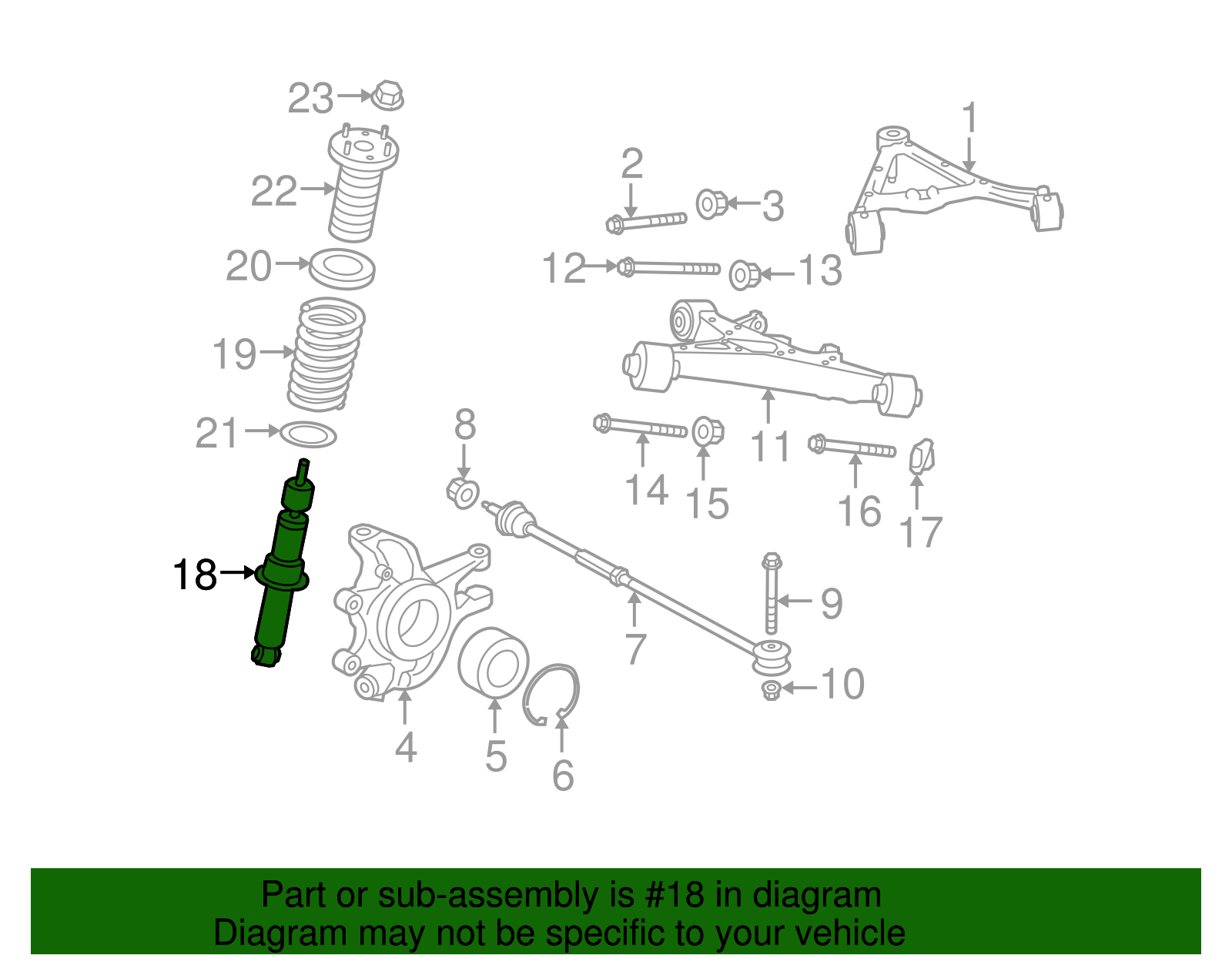 2013-2015 Jaguar XF Strut C2Z25161 | OEM Parts Online
