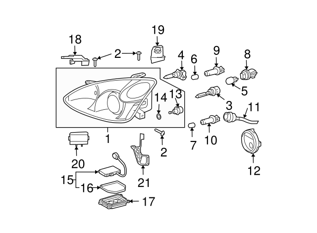 2004-2009 Lexus Repair Bracket 81193-48030 | OEM Parts Online