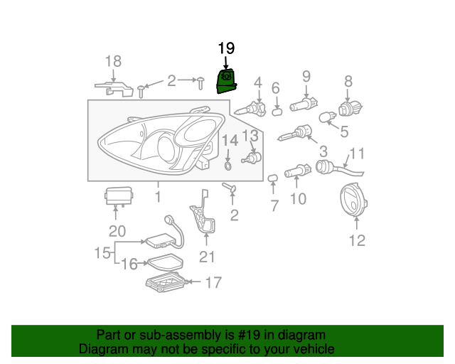 2004-2009 Lexus Repair Bracket 81193-48030 | OEM Parts Online