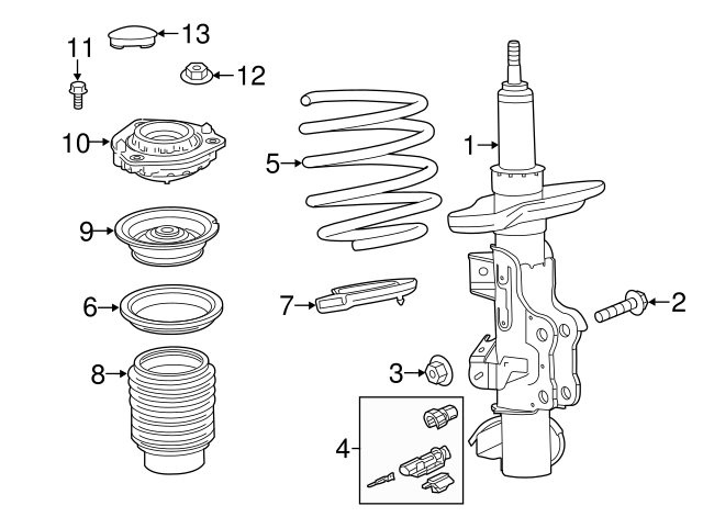 2016-2024 Chevrolet Camaro W (S)Strut ( Replaces part number 84943061 ...