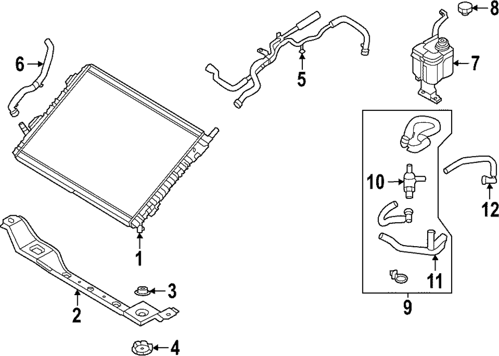2024 Ford F-150 Lightning Drive Motor Inverter Coolant Reservoir NL3Z ...