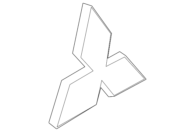 2007-2022 Mitsubishi Emblem 7415A015 | Mitsubishi OEM Parts Online