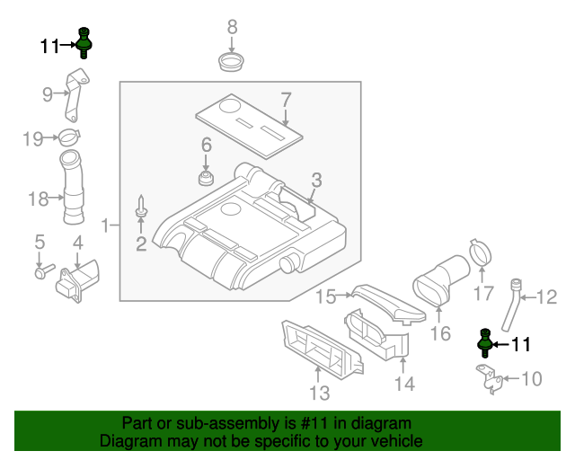 2006-2013 Audi Retainer Plate Ball Stud WHT-000-898-A | Genuine Audi Parts