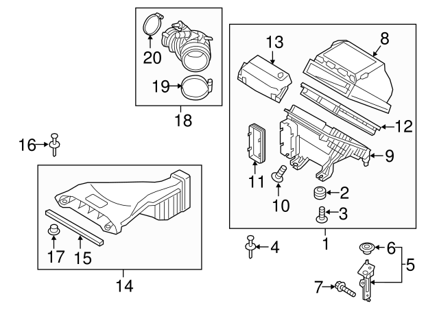 28140-C1510 - Intake Tube 2016-2020 Kia Optima | Kia.Parts Store