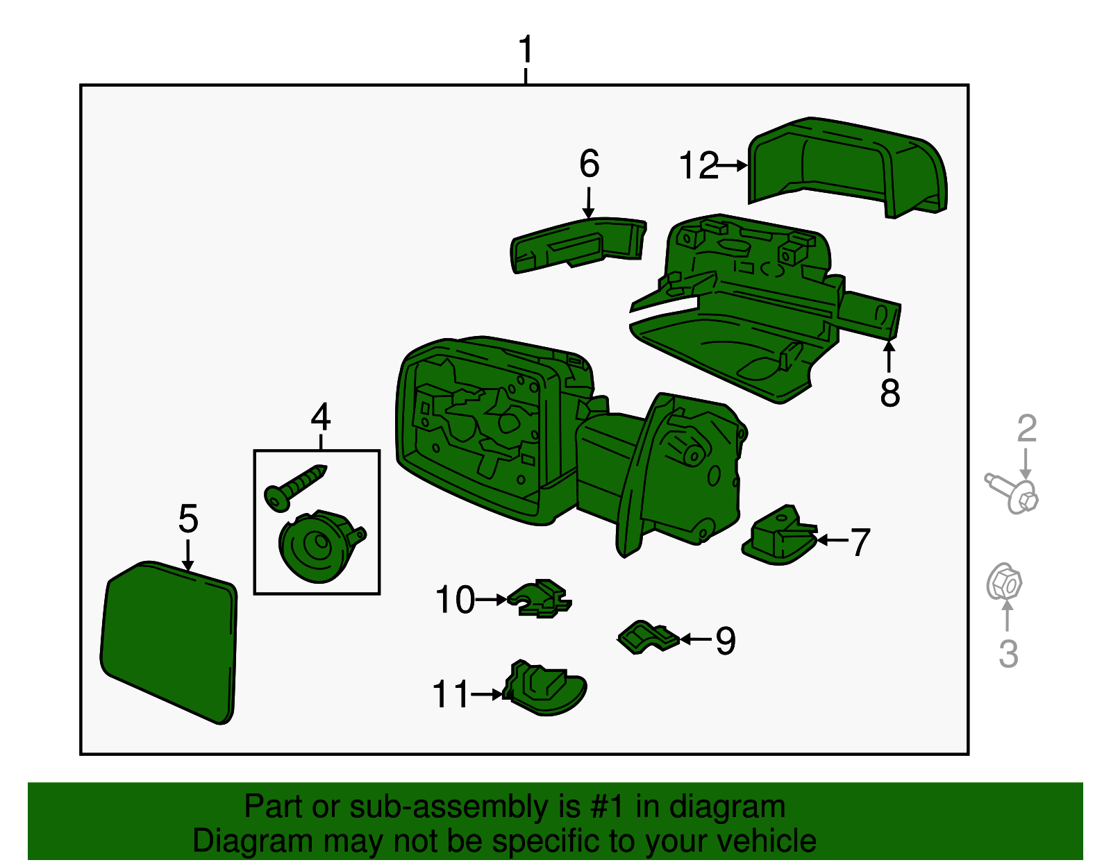 JL3Z-17682-MCPTM - Mirror Assembly 2019-2020 Ford F-150 | Big 3 Auto Parts