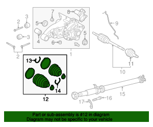 Genuine Boot Kit for 2005-2013 Land Rover | Land Rover Part# TDR500070 ...