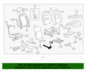 2016-2024 GM Driver Seat Adjuster Vertical Actuator 13598761 | GM Parts ...
