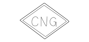1997-2016 GM Compressed Natural Gas (CNG) Label 52368593 ...