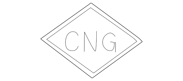 1997-2016 GM Compressed Natural Gas (CNG) Label 52368593 ...