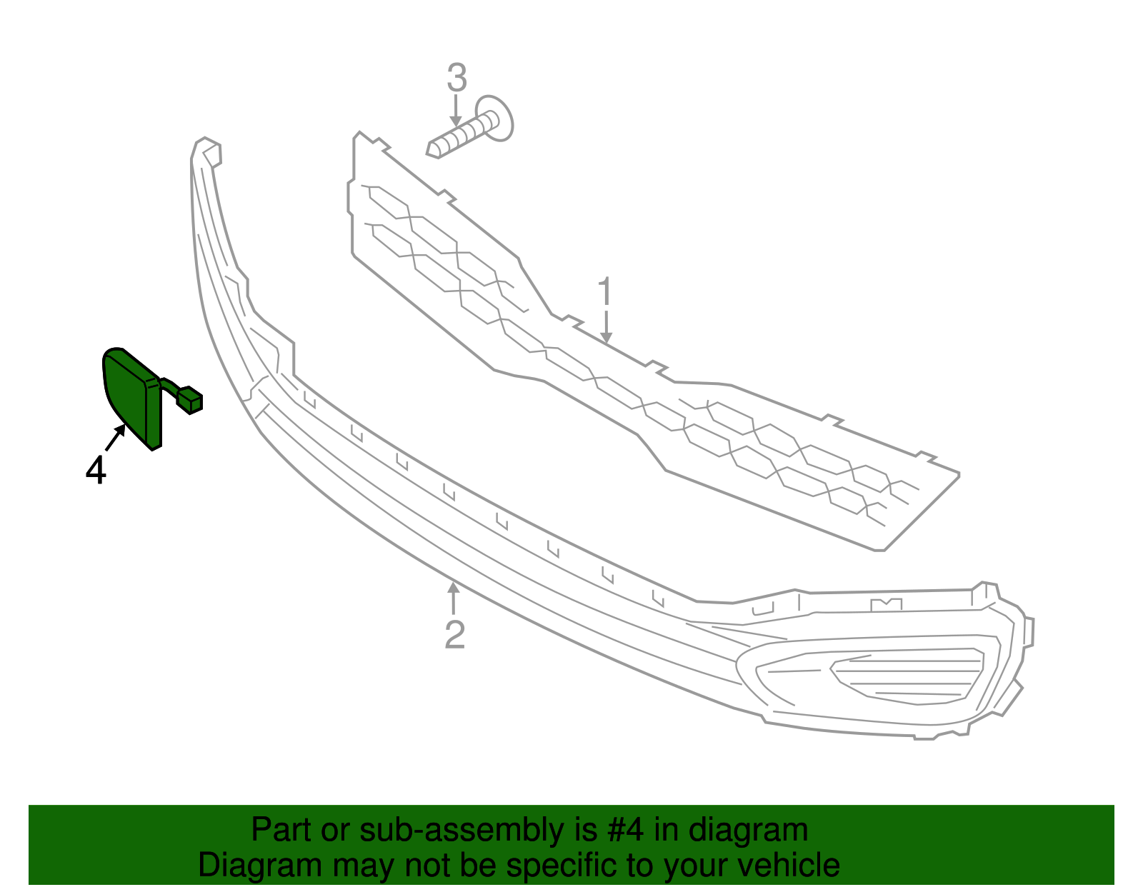 86517-1W000 - Tow Eye Cap 2012-2015 Kia Rio | Kia.Parts Store