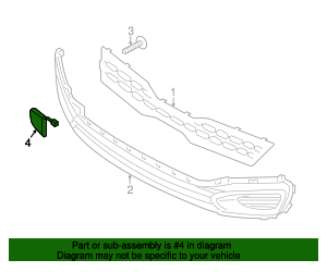 86517-1W000 - Tow Eye Cap 2012-2015 Kia Rio | Kia.Parts Store