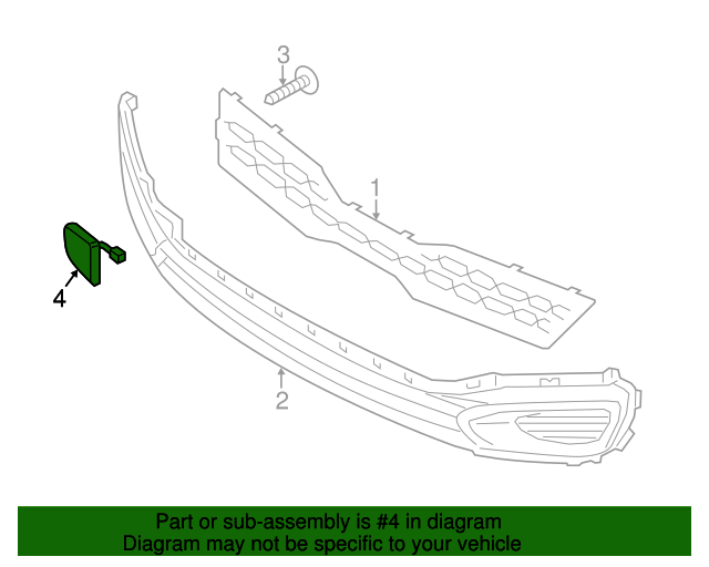 86517-1W000 - Tow Eye Cap 2012-2015 Kia Rio | Kia.Parts Store