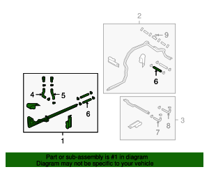 2005-2016 Land Rover HVAC Heater Hose Assembly LR013845 | OEM Parts Online