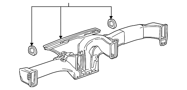2014-2019 GM Air Distributor Front Duct 84239474 | TascaParts.com