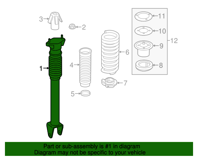 166-320-11-30 - Shock Absorber 2012-2019 Mercedes-Benz | Mercedes-Benz ...