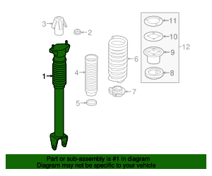 1663201130 - Shock Absorber 2012-2019 Mercedes-Benz | AutoNationParts.com