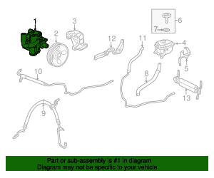 2010-2016 Cadillac SRX Power Steering Pump 13505837 GM | GMPartsDirect.com