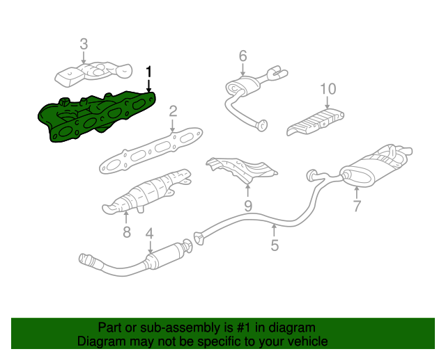 1999-2002 GM Exhaust Manifold 24576614 | OEM Parts Online