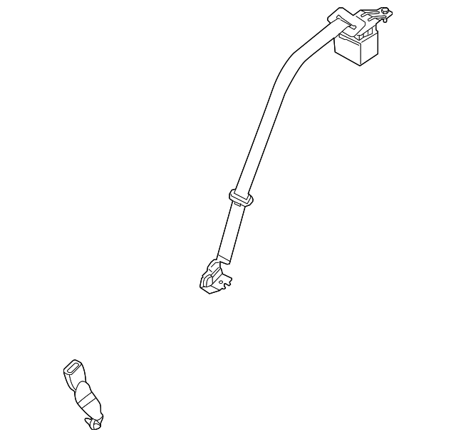 2021-2023 Genesis GV80 Center Belt Assembly 89850-T6500-NRN | OEM Parts ...