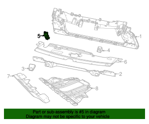 2017-2020 Jeep Compass Upper Mount - Passenger Side (RH) 68244424AA ...