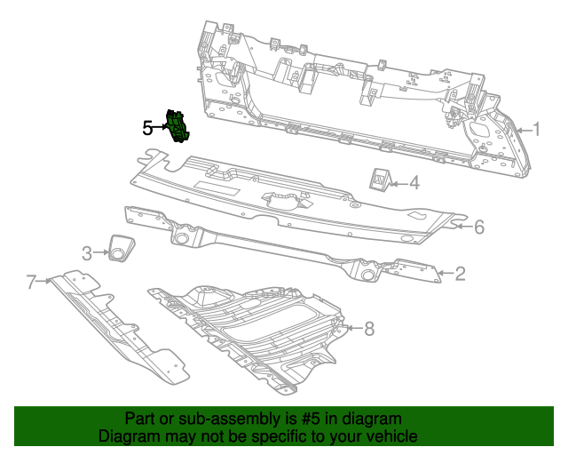 2017-2019 Jeep Compass Upper Mount - Driver's Side (LH) 68244425AA ...