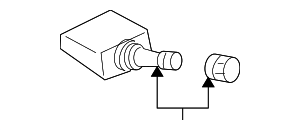 2004-2007 Mitsubishi Tire Pressure Monitoring System (TPMS) Sensor ...