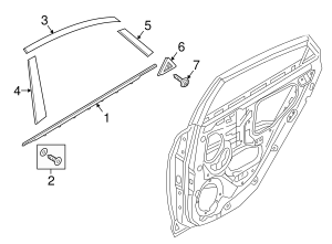 83840-J0000-4X - Door Molding 2018-2022 Hyundai Accent ...