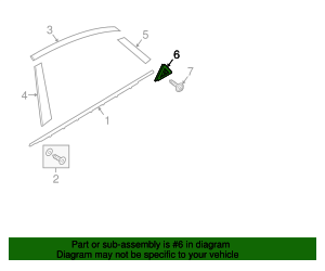 83840-J0000-4X - Door Molding 2018-2022 Hyundai Accent ...