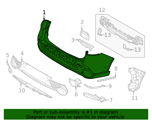 86610-IY500 - Bumper Cover 2024 Genesis GV70 | Group 1 Auto Parts
