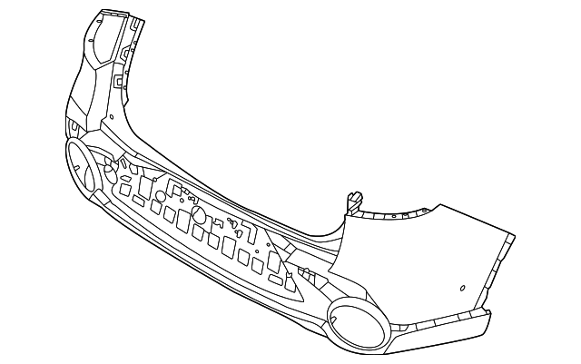 2022-2023 Genesis GV70 Cover Rear Bumper Upper 86610-AR570-AS | QuirkParts
