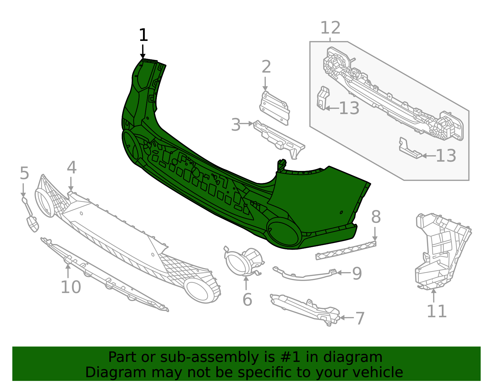 Genuine Bumper Cover for 2024-2025 Genesis GV70 | Part# 86610-IY510 ...