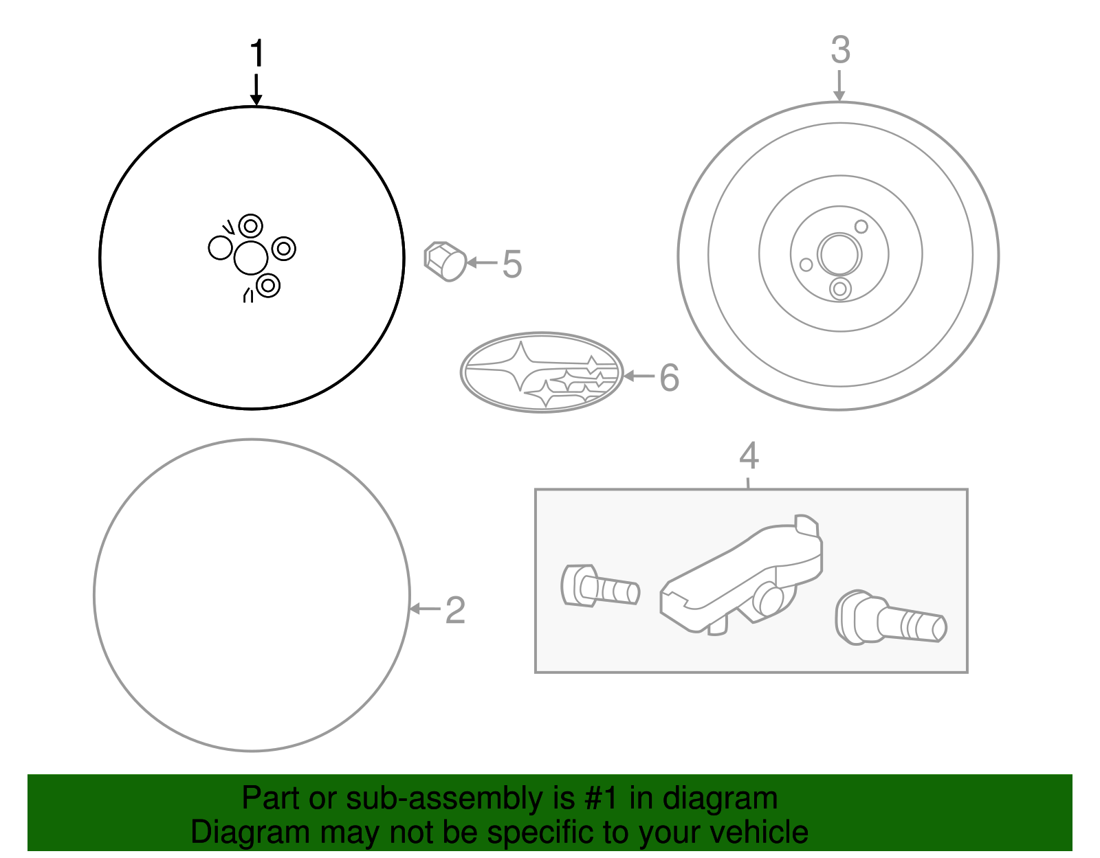 2013-2017 Subaru Wheel, Alloy 28111FJ110 | Subaru Parts Store