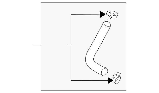 Hyundai - 25414-D3501 - Upper Hose - 2016-2021 Hyundai Tucson | OEM ...
