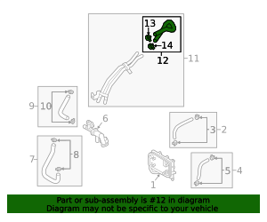 2014-2021 Hyundai Automatic Transmission Oil Cooler Tube 45264-3B830 ...
