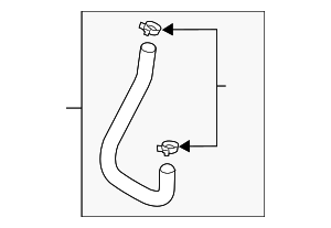 2016-2021 Hyundai Tucson Lower Hose 25410-D3501 | OEM Parts Online