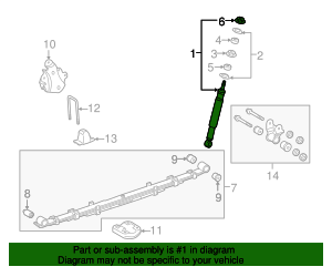 2016-2023 Toyota Tacoma Shock Absorber 48530-8Z078 | AutoNationParts.com
