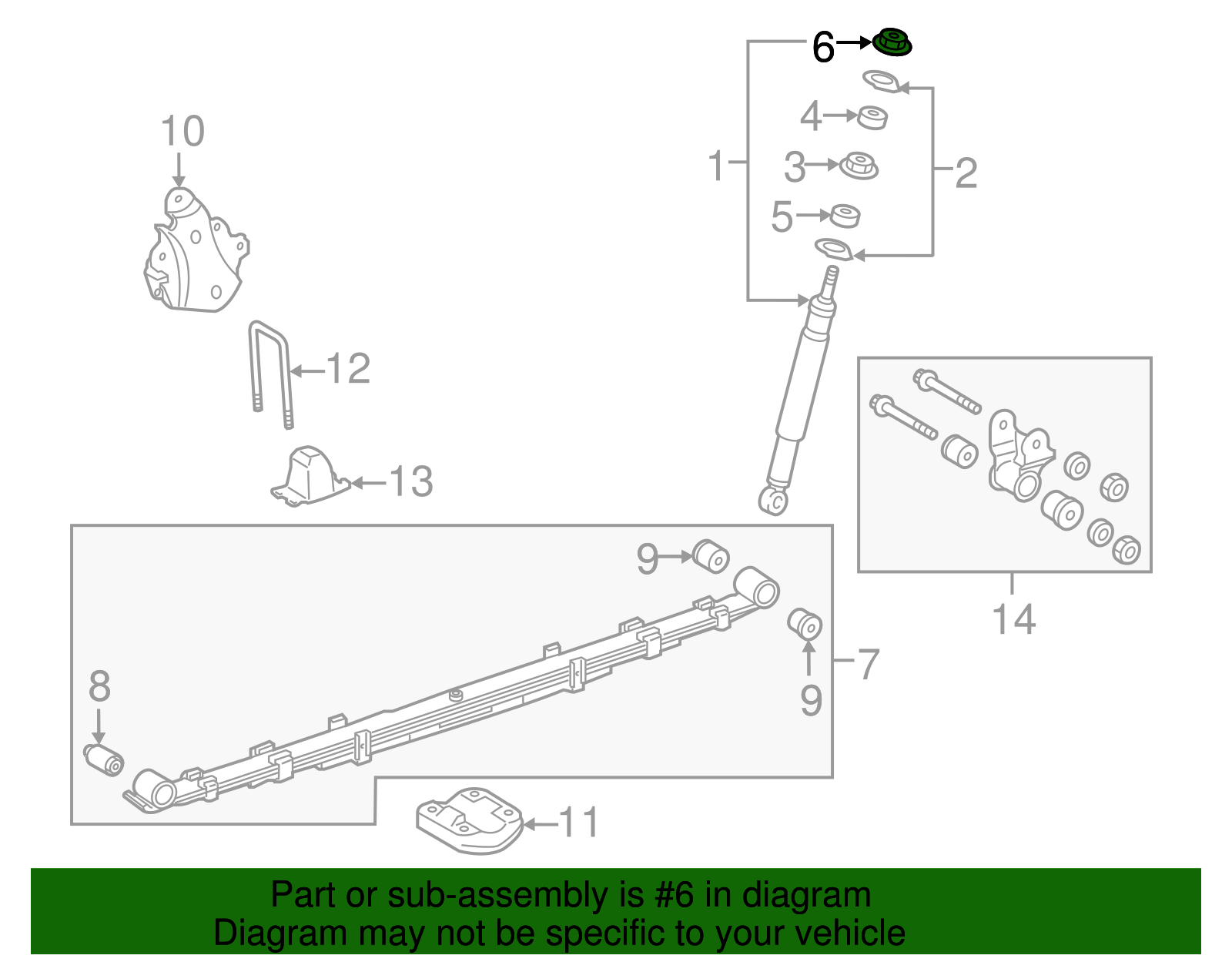 2005-2023 Toyota Top Nut 90177-A0010 | Toyota Parts Center