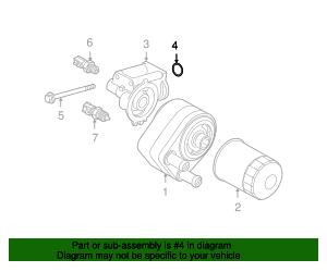 Genuine OEM Engine Oil Filter Adapter Seal Part# LVF500010 Fits 2005 ...