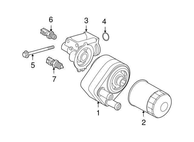 Genuine OEM Engine Oil Filter Adapter Seal Part# LVF500010 Fits 2005 ...