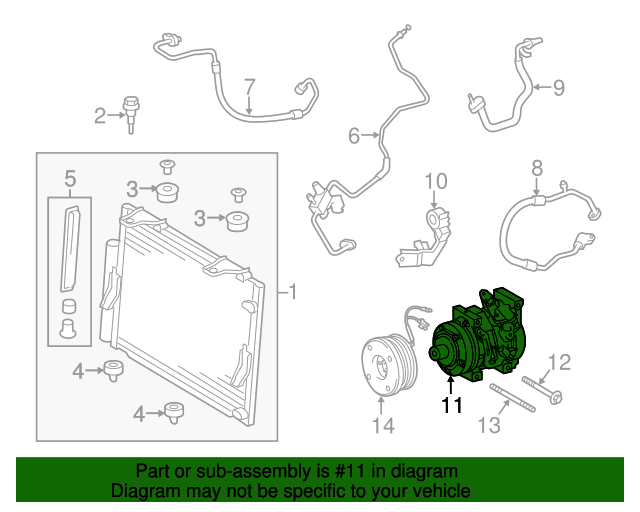 88320-0C190 - Compressor Assembly - 2018-2021 Toyota Tundra | OEM ...