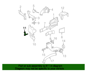 642-010-00-40 - Front Cover Front Bracket 2007-2009 Mercedes-Benz E 320 ...