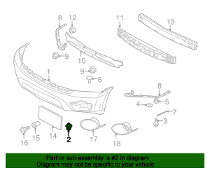 Genuine OEM Fender Liner Clip Part# MU488006 Fits 2002-2020 Mitsubishi ...