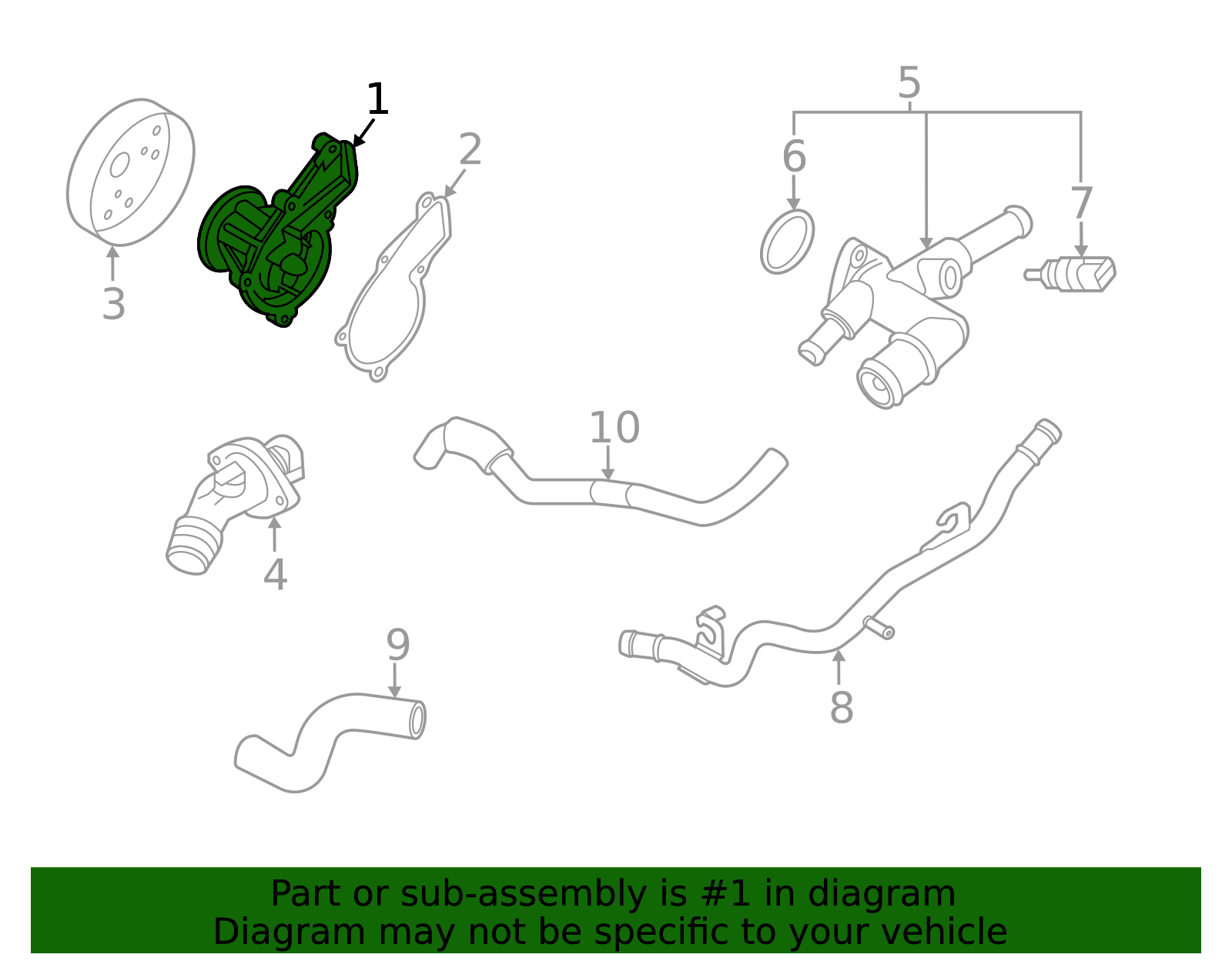 25100-2E020 - Water Pump 2012-2025 Kia | Kia.Parts Store