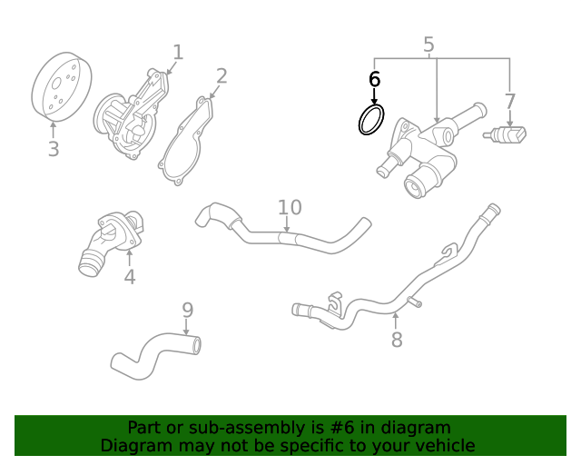 25623-2E000 - Outlet Assembly O-Ring 2012-2024 Kia | Kia.Parts Store