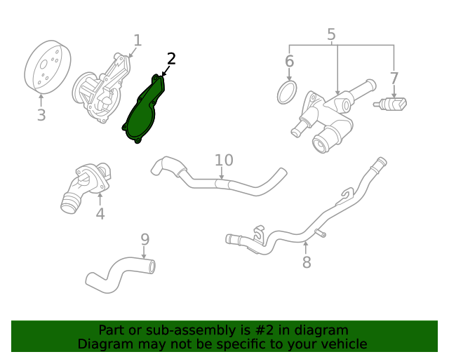2012-2024 Kia Gasket 25124-2E000 | TascaParts.com