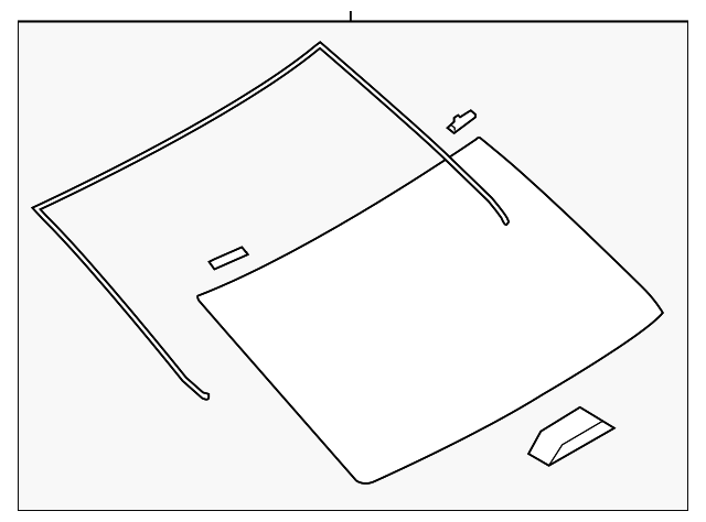 68105-WB003 - Back Glass - 2016-2020 Toyota | OEMGenuineParts.com