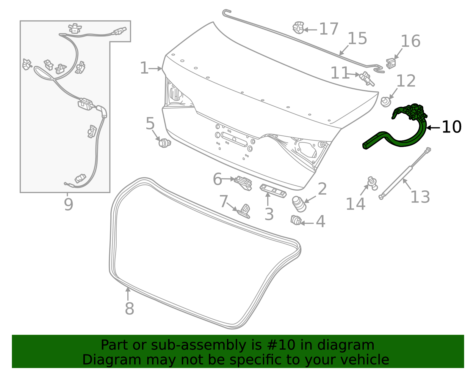 68610-T20-A00ZZ - 2022-2025 Honda Civic - Hinge | Genuine Honda Parts